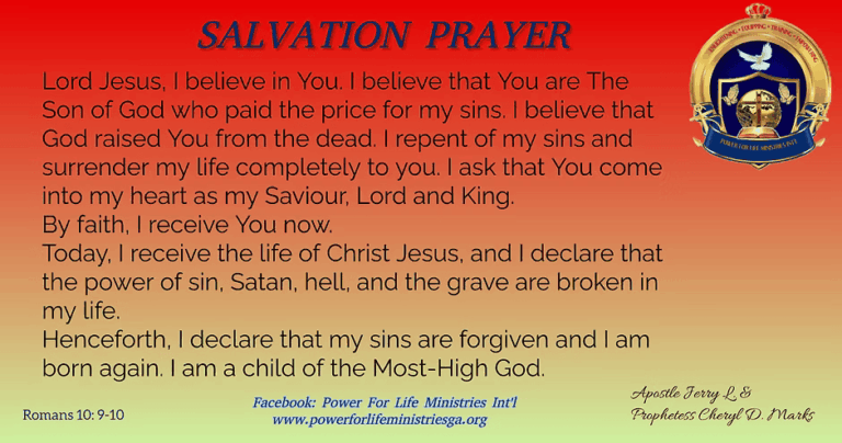 Accept Salvation – Power For Life Ministries Internatiional